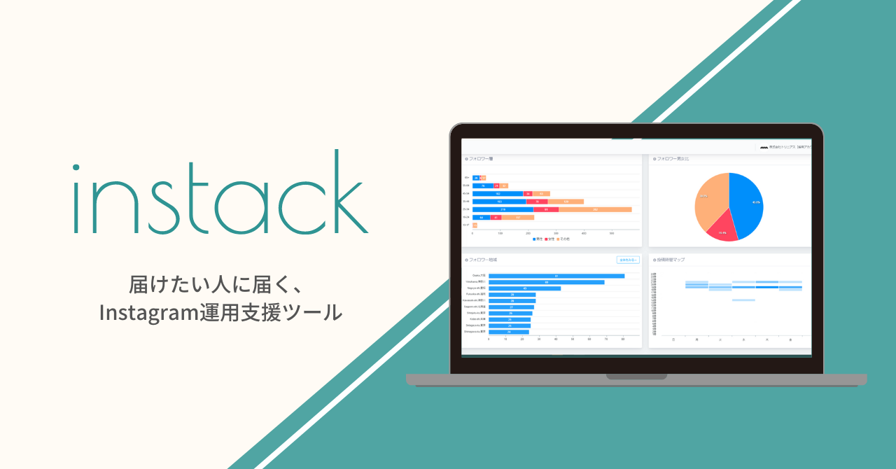 Instagram運用支援ツール「instack」をリリースいたしました。 | お知らせ | 株式会社トリニアス